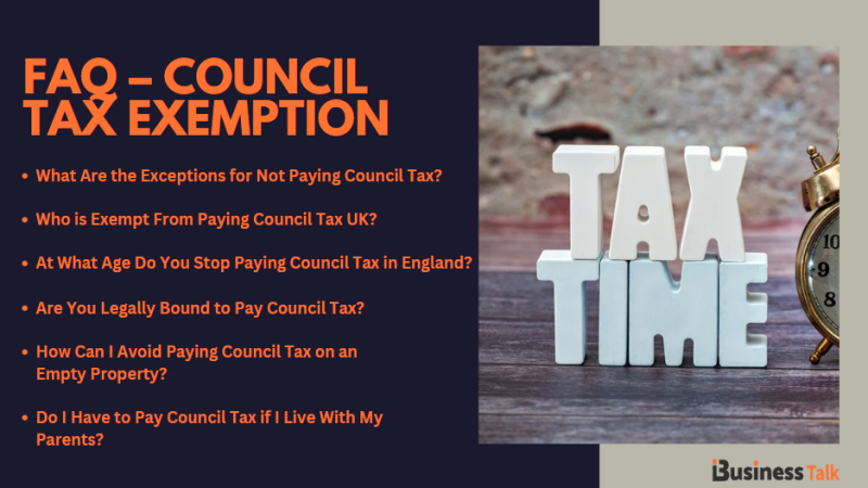 Council Tax Exemption - Everything You Need to Know in UK - iBusiness Talk