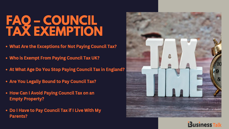 Council Tax Exemption - Everything You Need to Know in UK - iBusiness Talk