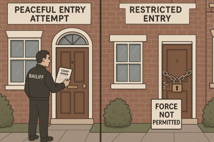 Can a Bailiff Force Entry for Council Tax in the UK?