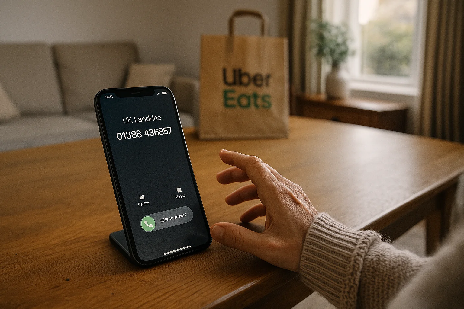 01388 436857: Genuine Uber Eats Number Or Something To Worry About?